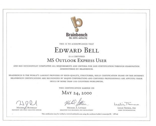 Brainbench – Ed Bell